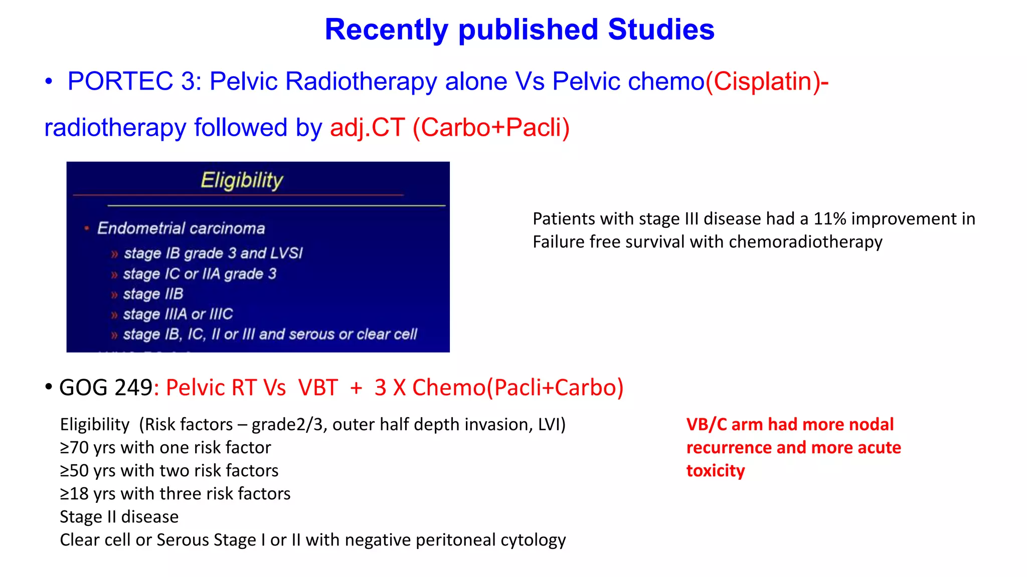 Adjuvant radiotherapy for endmetrium | PPTX
