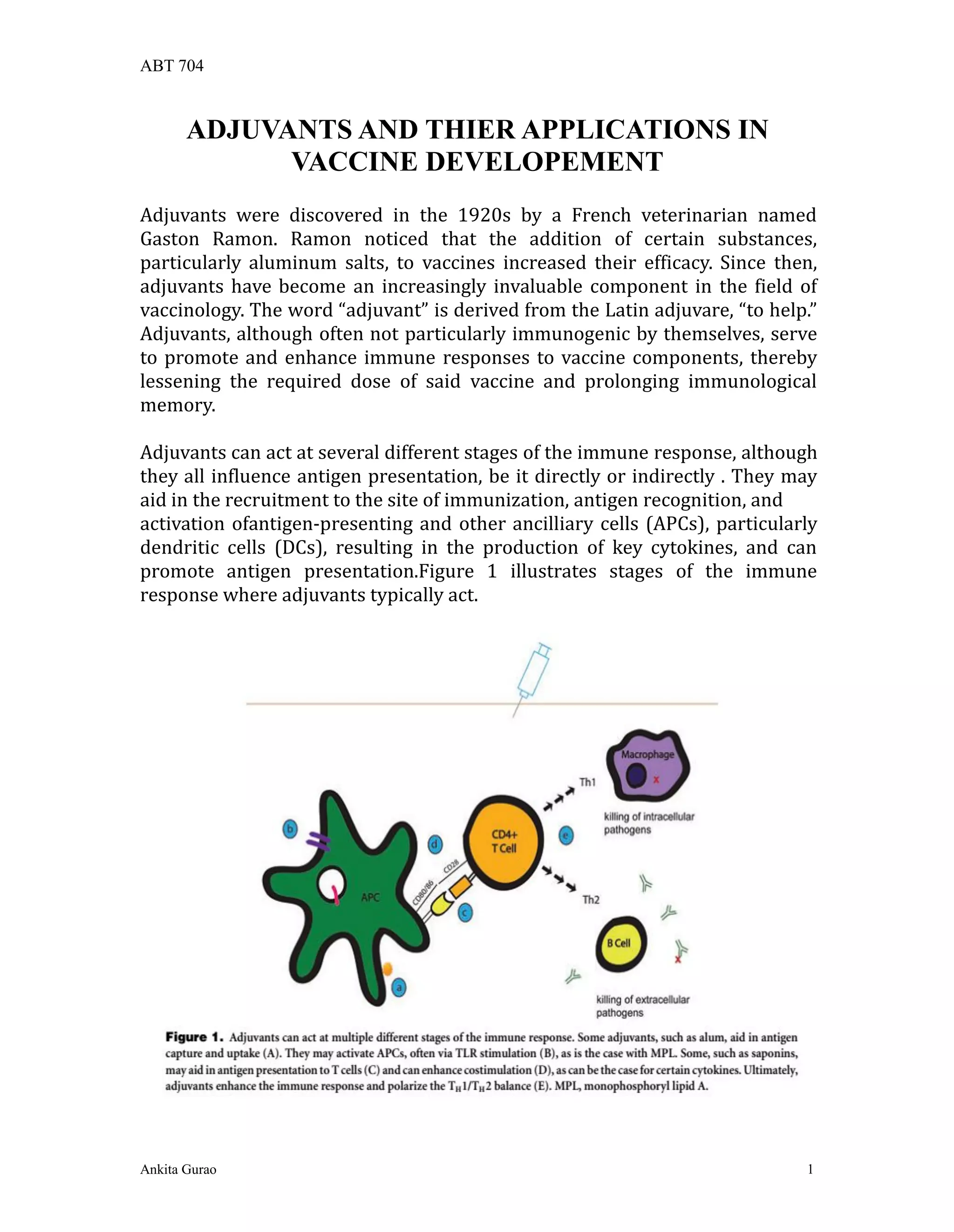 Adjuvants and thier applications | PDF