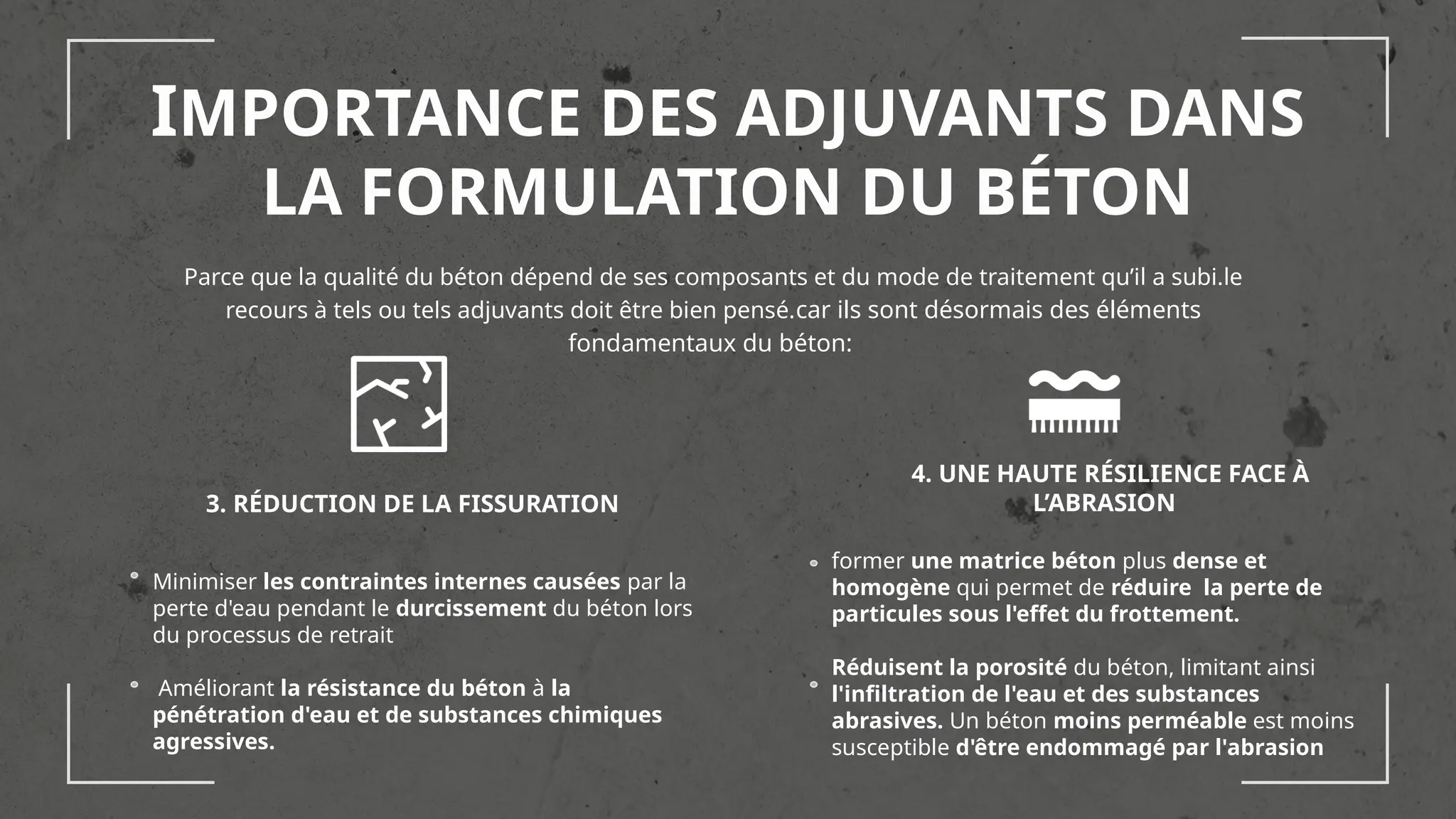 ADJUVANTS DE BETONS INNOVANTS - Rôle, Types et méthodes | PPTX