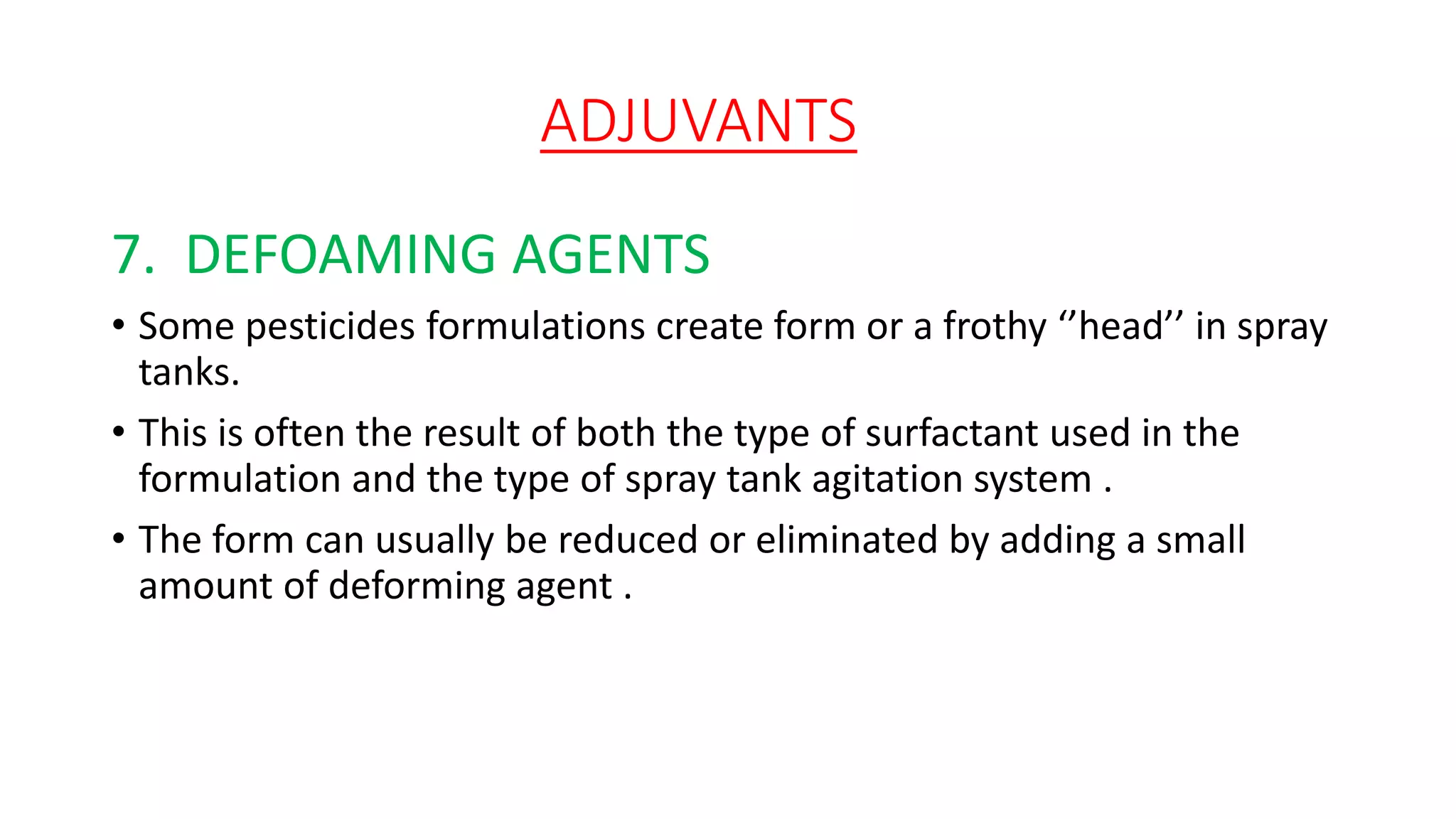 Adjuvants presentation | PPTX