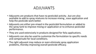 Adjuvants presentation | PPTX