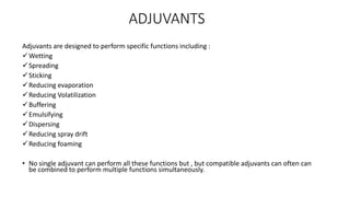 Adjuvants presentation | PPTX