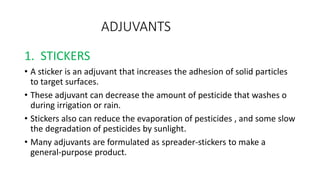 Adjuvants presentation | PPTX