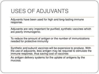 Adjuvants used for human vaccines | PPT