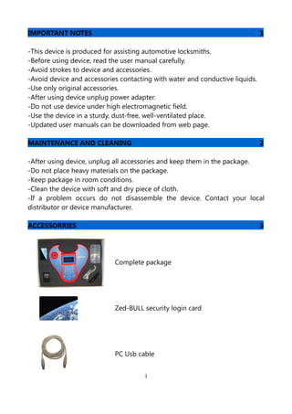 Ad kautoscan.com zed bull-user_manual | PDF