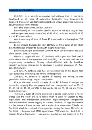Ad kautoscan.com zed bull-user_manual | PDF