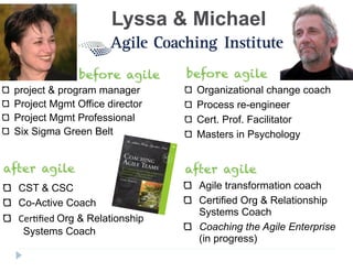 Hiring or Growing Right Agile Coach by Lyssa Adkins and Michael Spayd | PPT