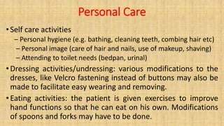 ADL- Activities of daily living. .ppt