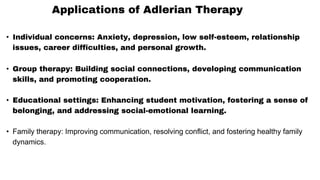 Adlarian Therapy.pptx for evrey student in clinical psychology | PPT