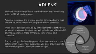 Adlens SXSW 2020 proposal presentation | PPT