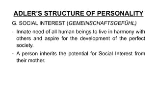 ADLER'S Theory of Personality: FILIPINO PERSONALITY | PDF