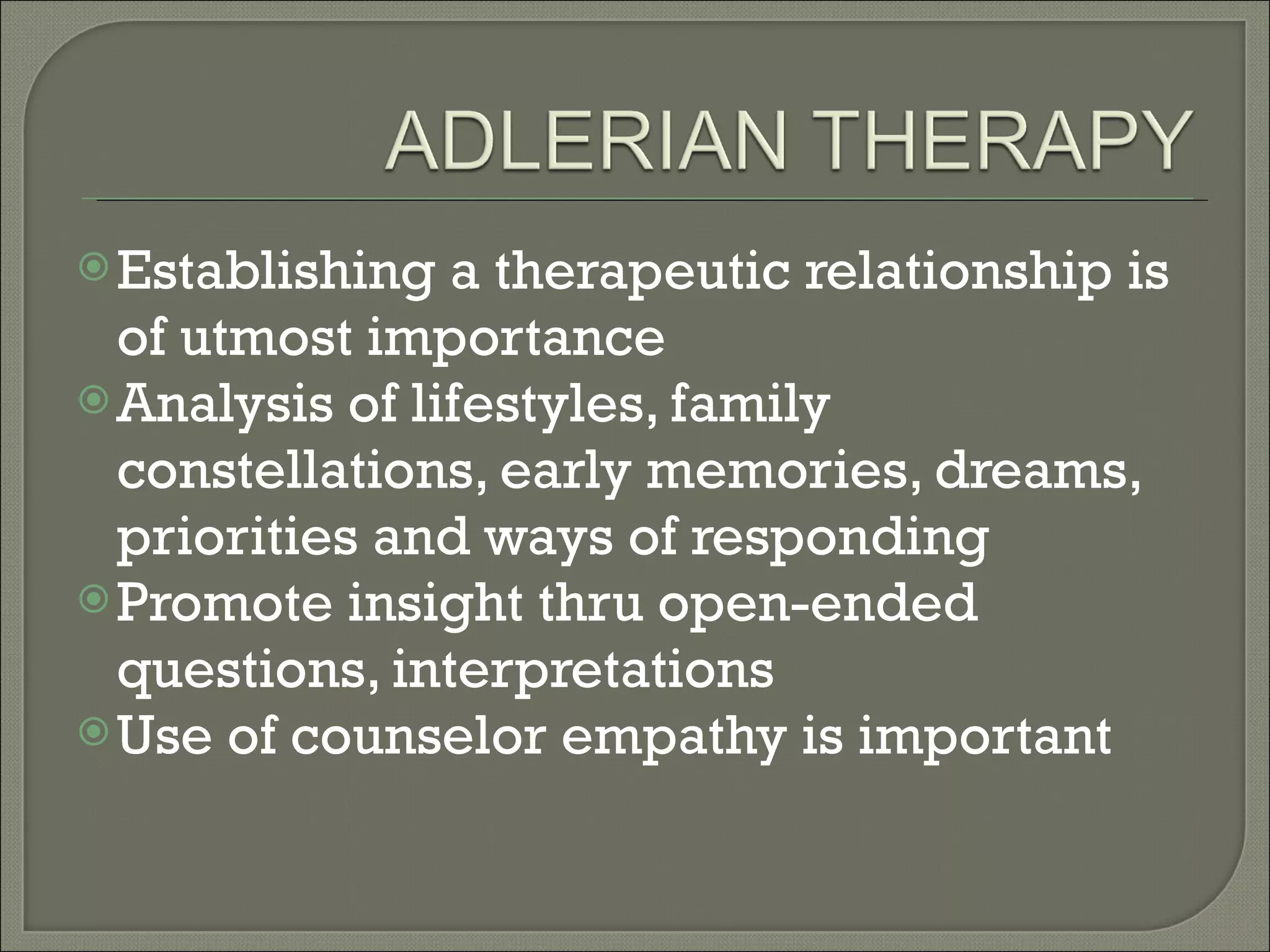 Adlerian Therapy | PPT