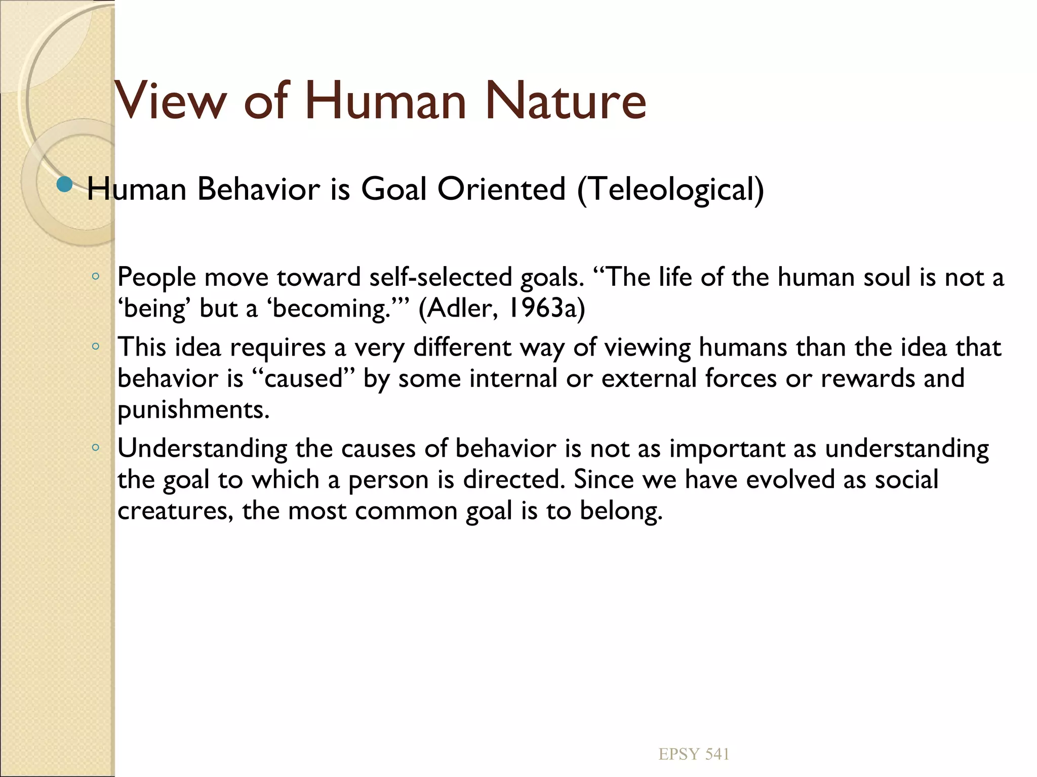 Adlerian theory of personality | PPT