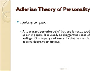 Adlerian theory of personality | PPT