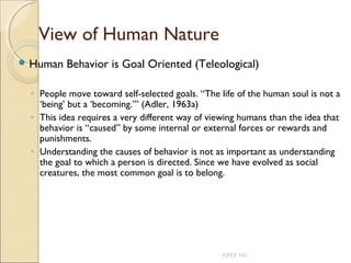 Adlerian theory of personality | PPT