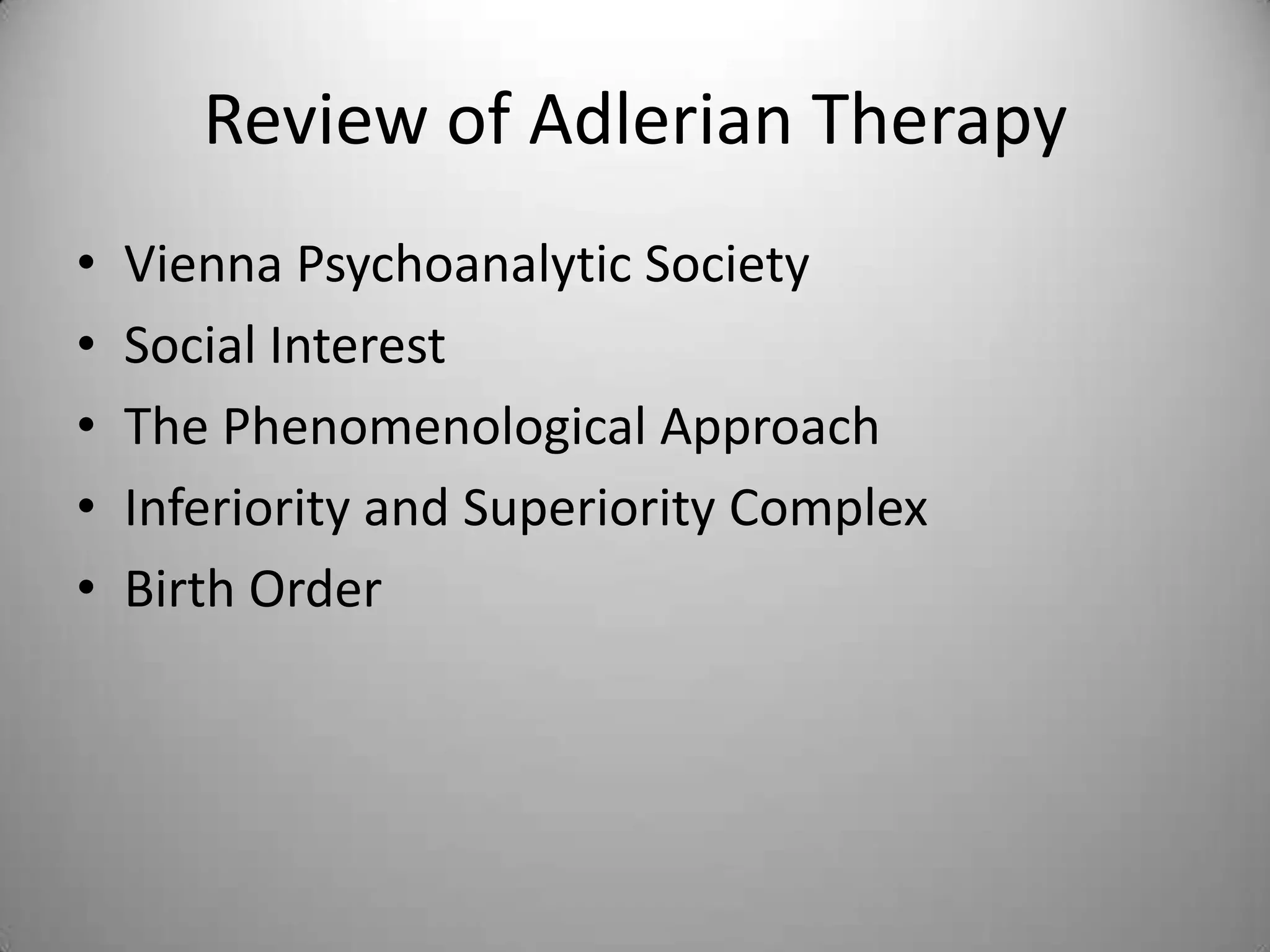 Adlerian therapy | PPTX