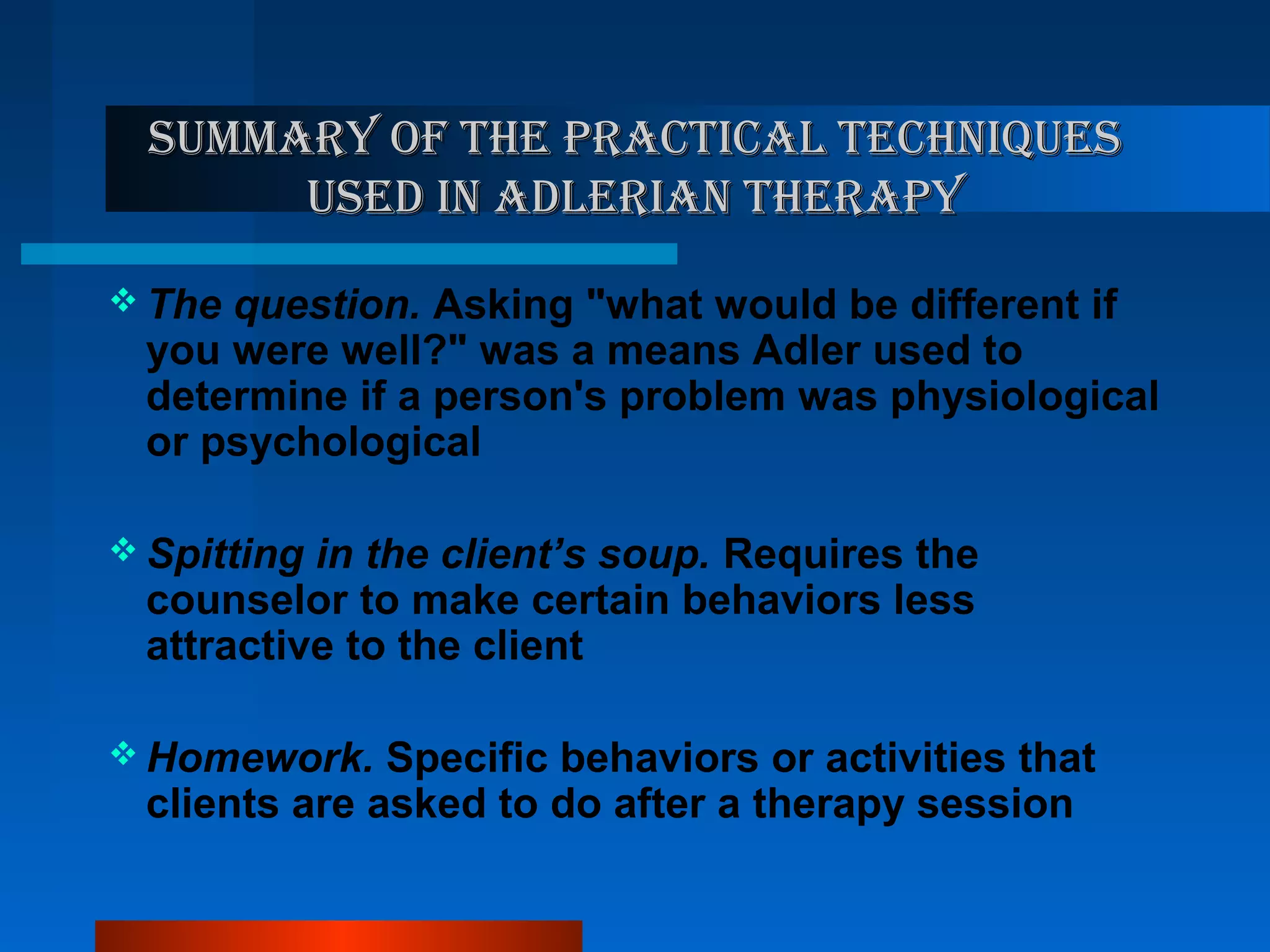 Adlerian therapy | PPT
