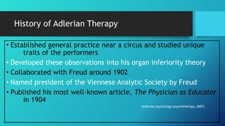 Adlerian Therapy- Amber Garza | PPTX