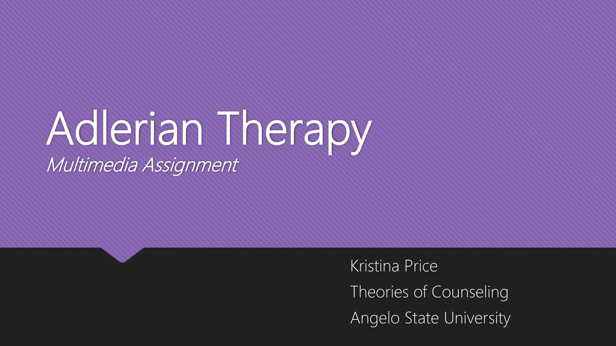 Adlerian Therapy | PPTX