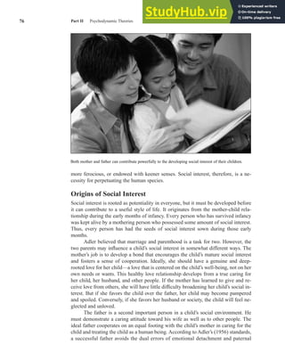 Adler Individual Psychology Origins Of Social Interest Importance Of ...