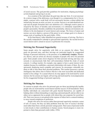 Adler Individual Psychology Origins Of Social Interest Importance Of ...