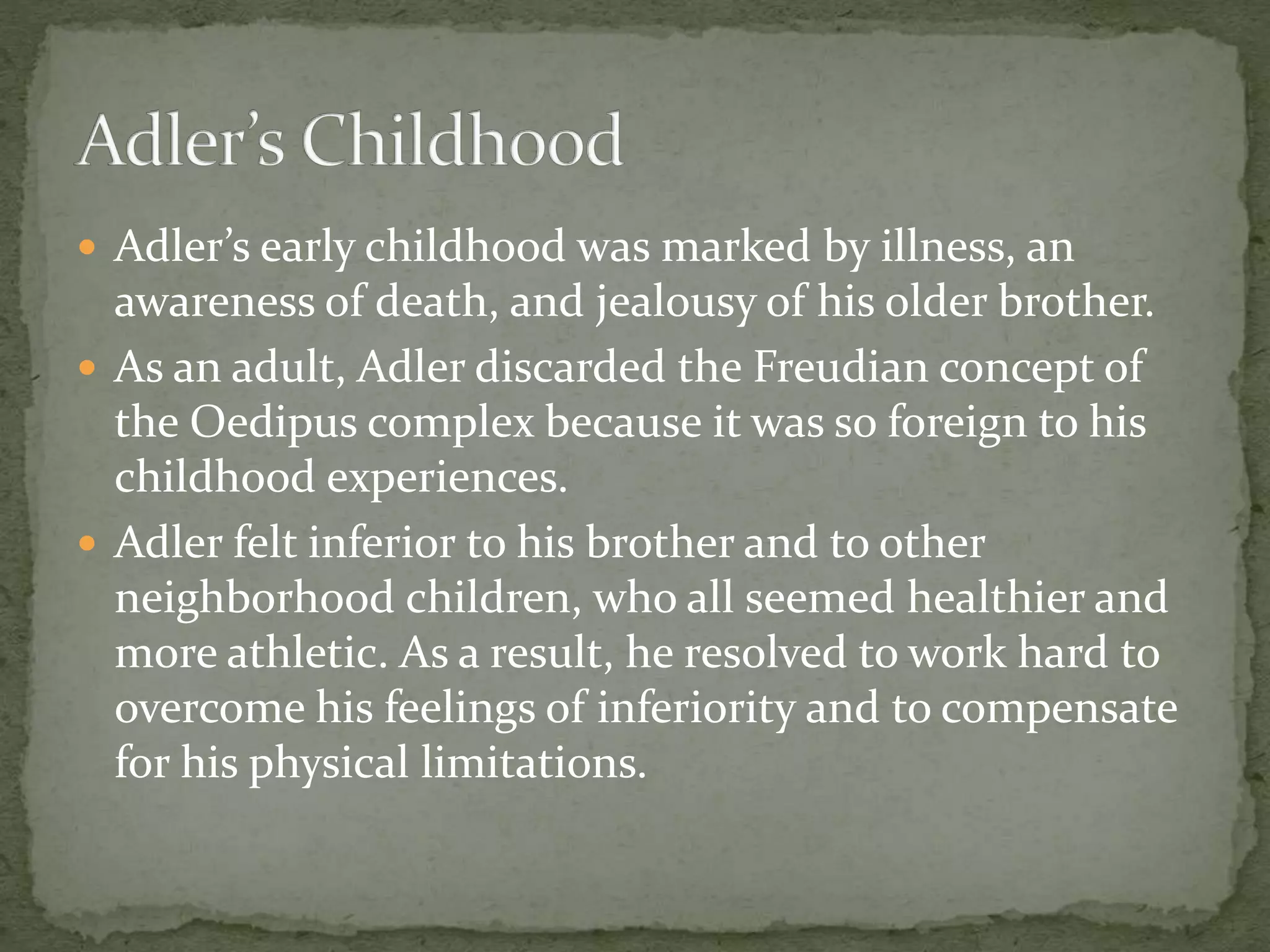 Adler’s individual psychology | PPTX