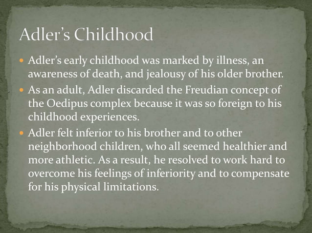 Adler’s individual psychology | PPTX