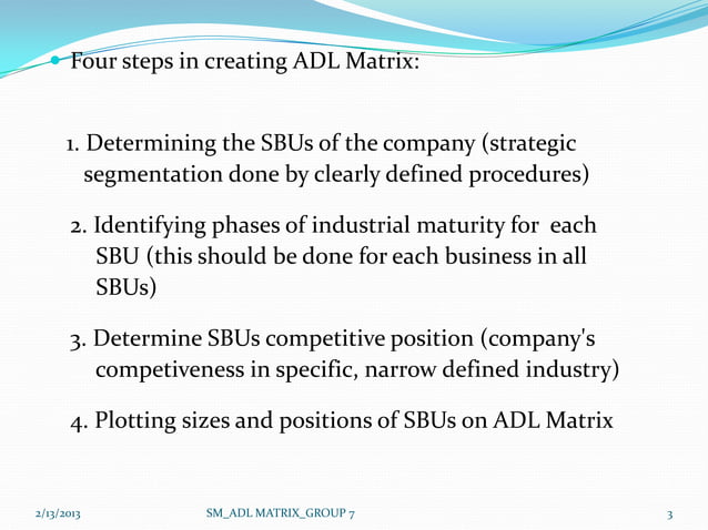 Adl matrix (1) | PPTX | Business Administration | Business
