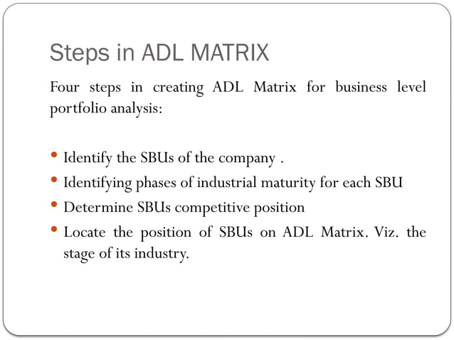 ADL MATRIX FINAL: Strategies tool for marketers | PPT