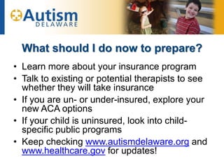 Autism Delaware: New State Insurance Law | PPT