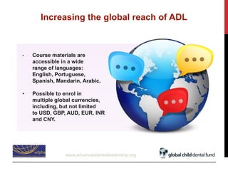 ADL_Program .. global leadership programme details | PDF | Dental ...