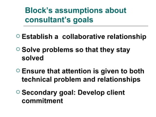 Adlt 610 Class 2 Intro To Schein And Block | PPT