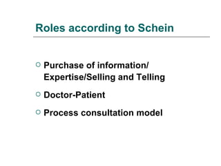 Adlt 610 Class 2 Intro To Schein And Block | PPT