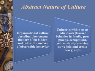 Adlt 623 Understanding Org Culture Part I Modified | PPT