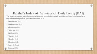ADL training and general overview for ACTIVITIES OF DAILY LIVING | PPTX