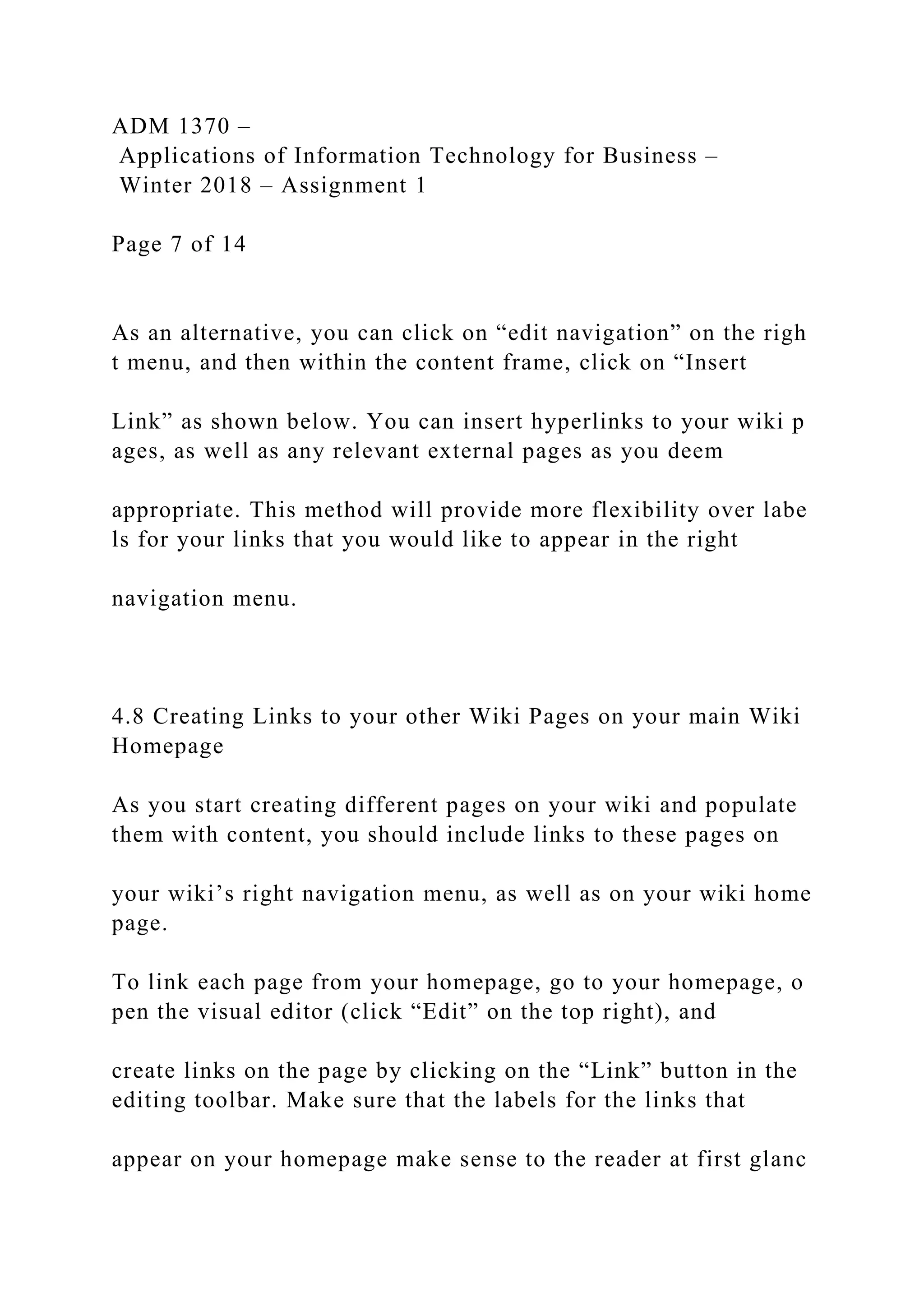 ADM 1370 – Applications of Information Technology for Business.docx