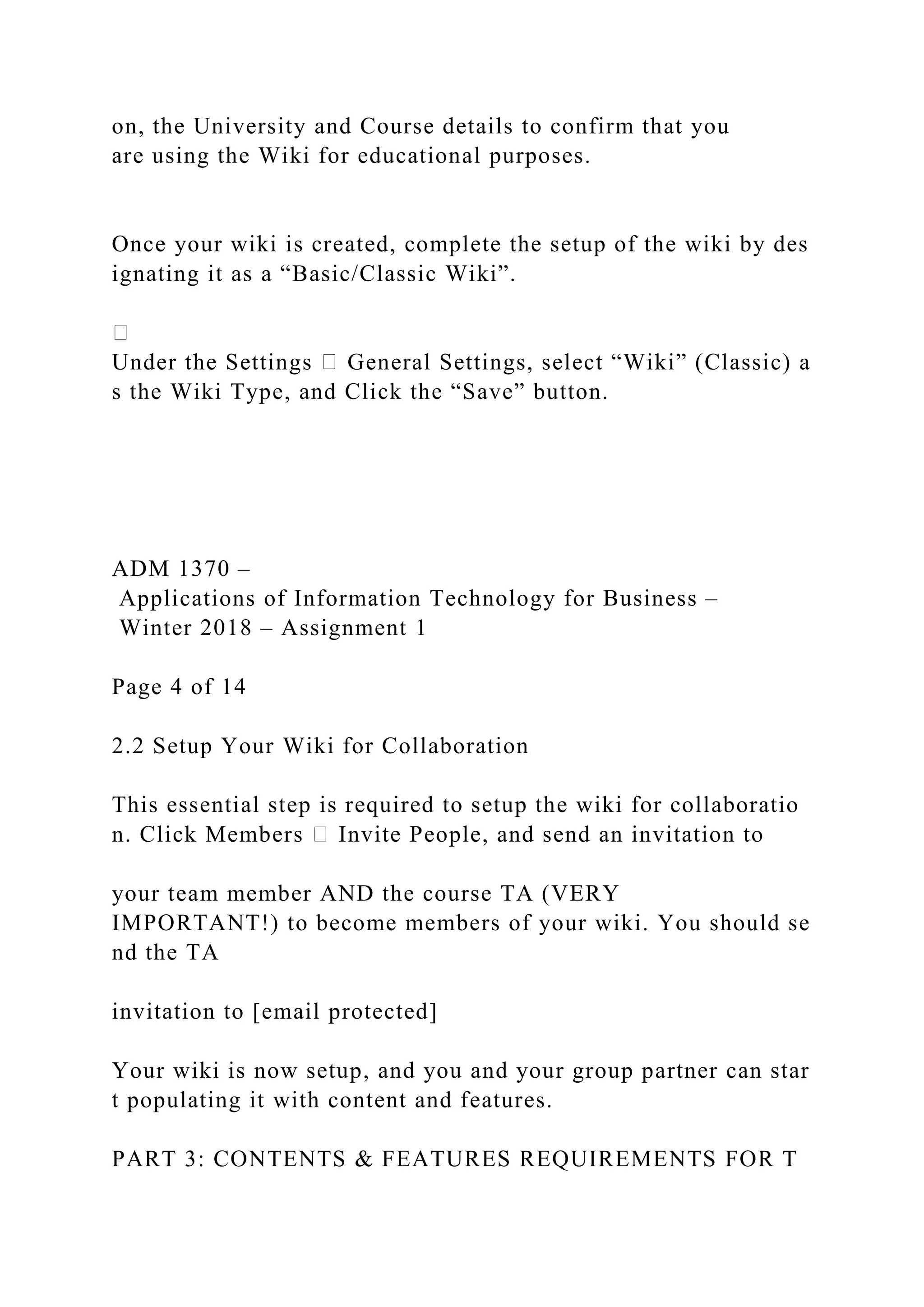 ADM 1370 – Applications of Information Technology for Business.docx