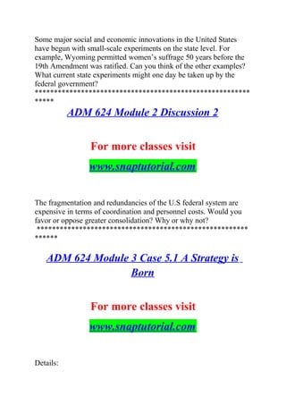 Adm 624 Exceptional Education / snaptutorial.com