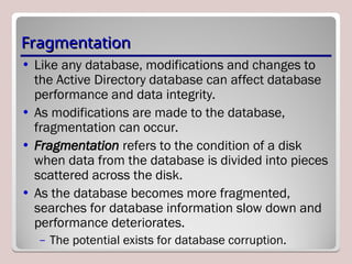 AD maintenance Troubleshooting and Disaster Recovery.ppt