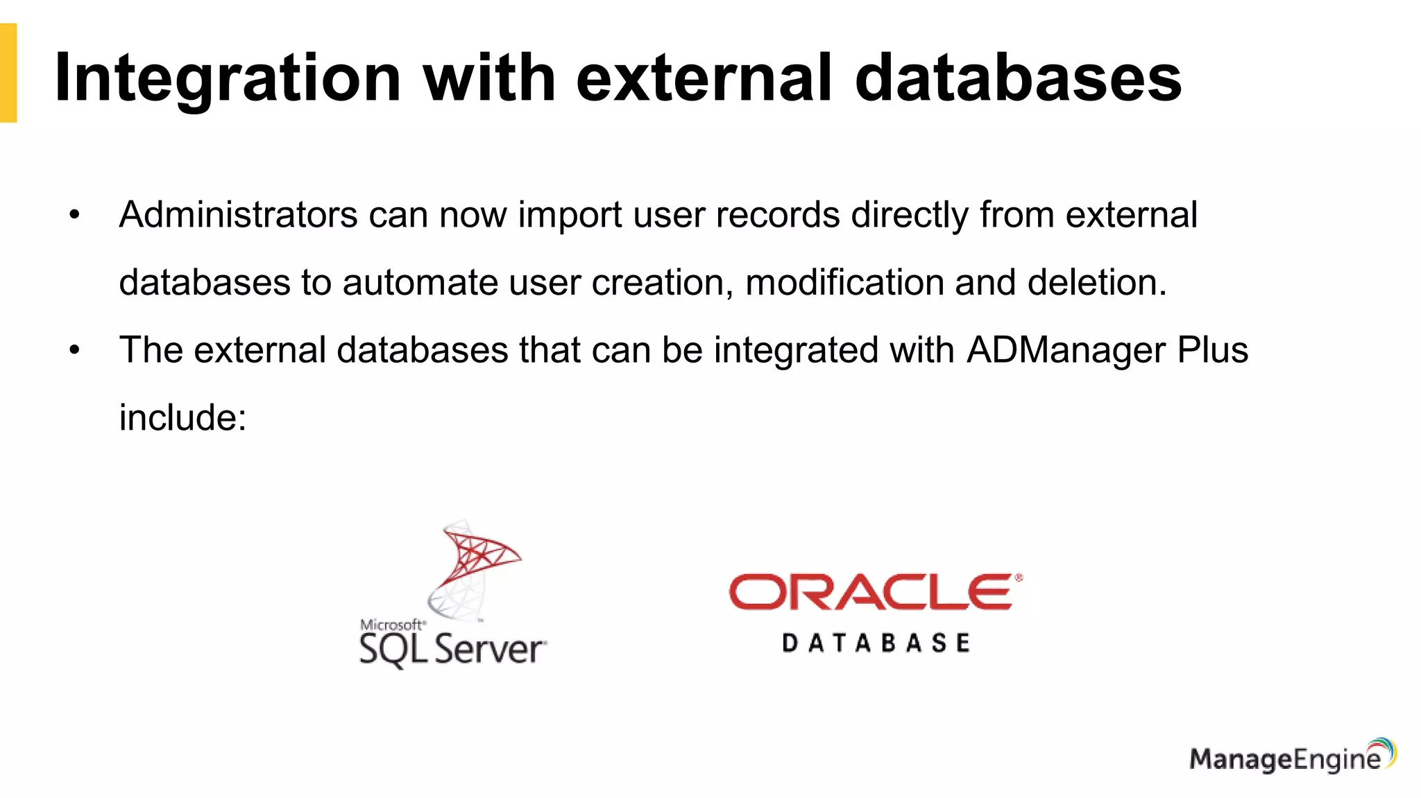 ADManager Plus Active Directory Management & Reporting | PDF