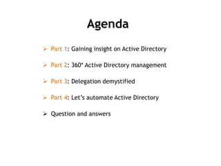 7 tips to simplify Active Directory Management | PPT