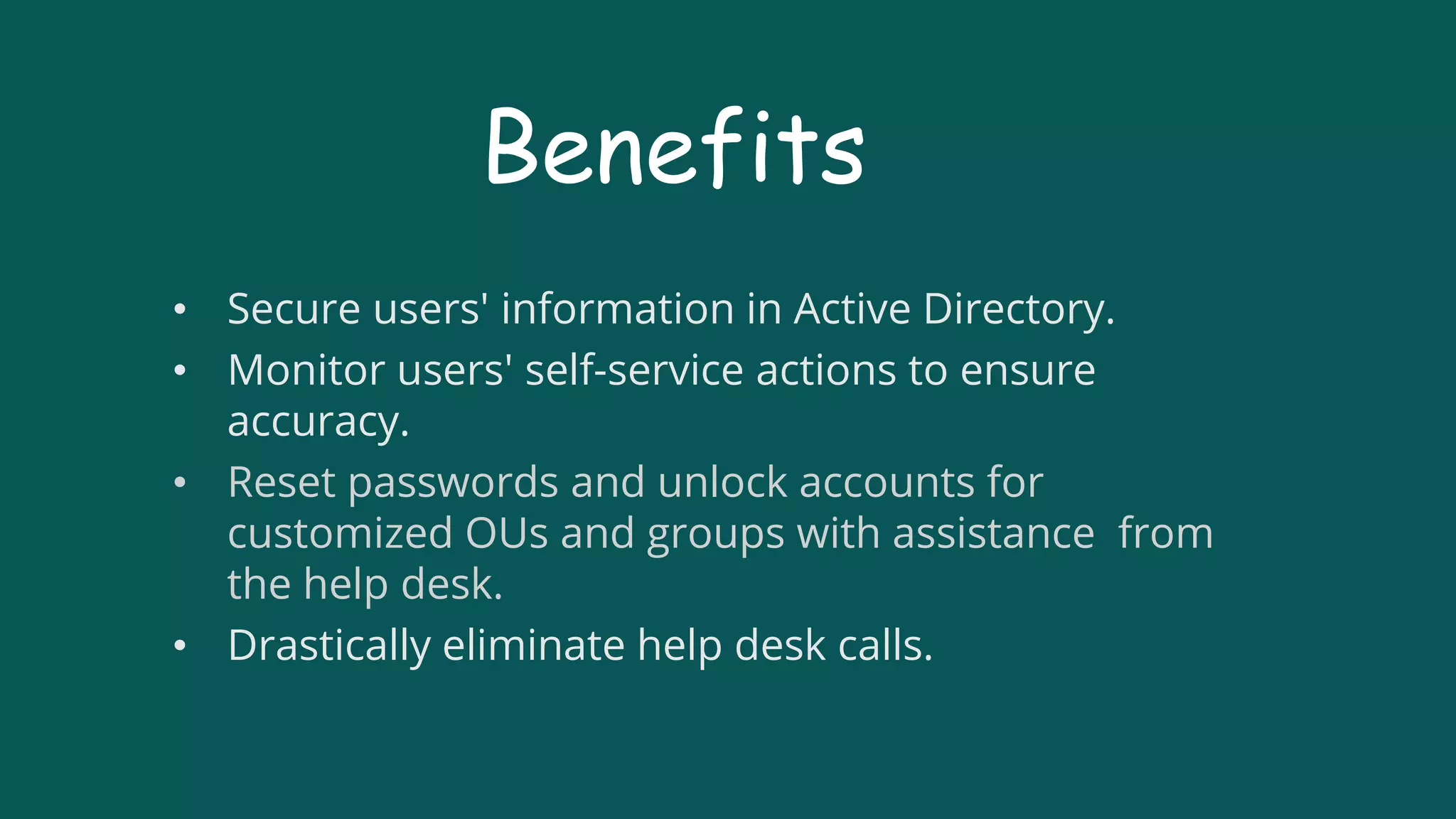 Ensuring security and consistency of users' self-service actions in ...