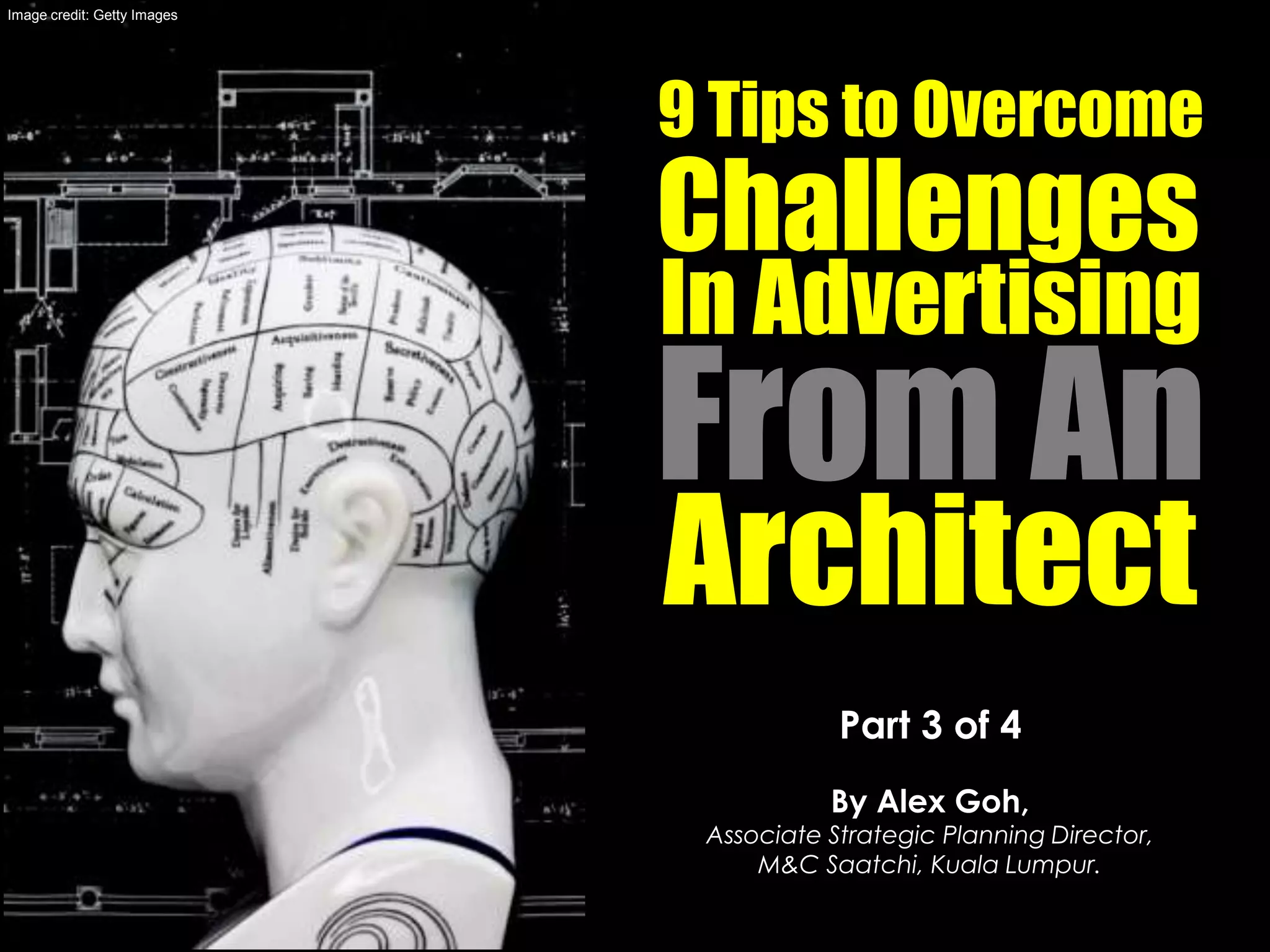 9 Tips to Overcome Challenges in Advertising, From an Architect | PPT