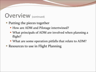 ADM and Pilotage | PPT