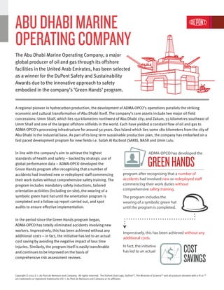 ADMA-OPCO ‘Green Hands’ Program | DuPont Safety and Sustainability ...