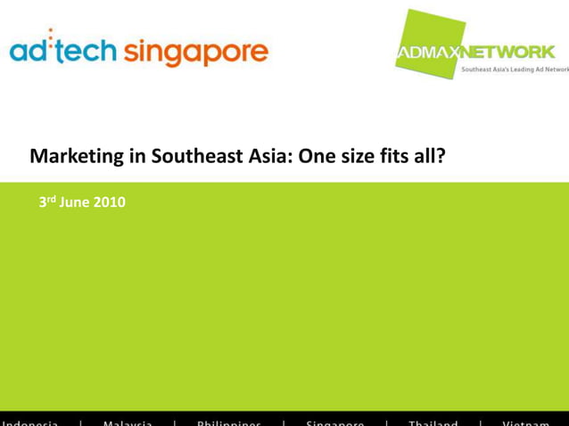 Admax adtech workshop 2010 marketing in sea | PPT
