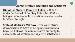 Administrative discretion - TYPES , FUNCTIONS , | PPTX