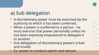 Administrative discretion - TYPES , FUNCTIONS , | PPTX