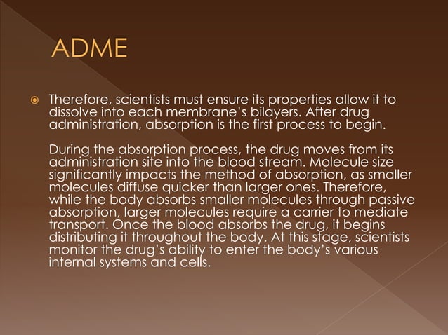 ADME: the Absorption, Distribution, Metabolism, and Excretion of Drugs ...