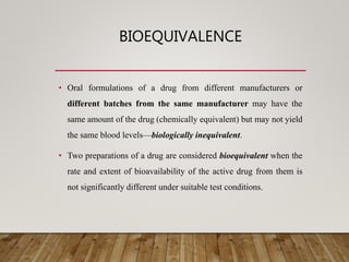 Pharmacokinetics and drug disposition | PPTX
